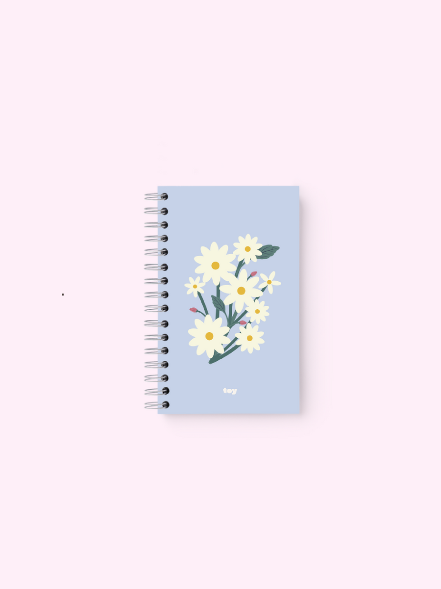 LITTLE NOTEBOOK TEA GARDEN FLORES BLANCAS RAYADO – TOY