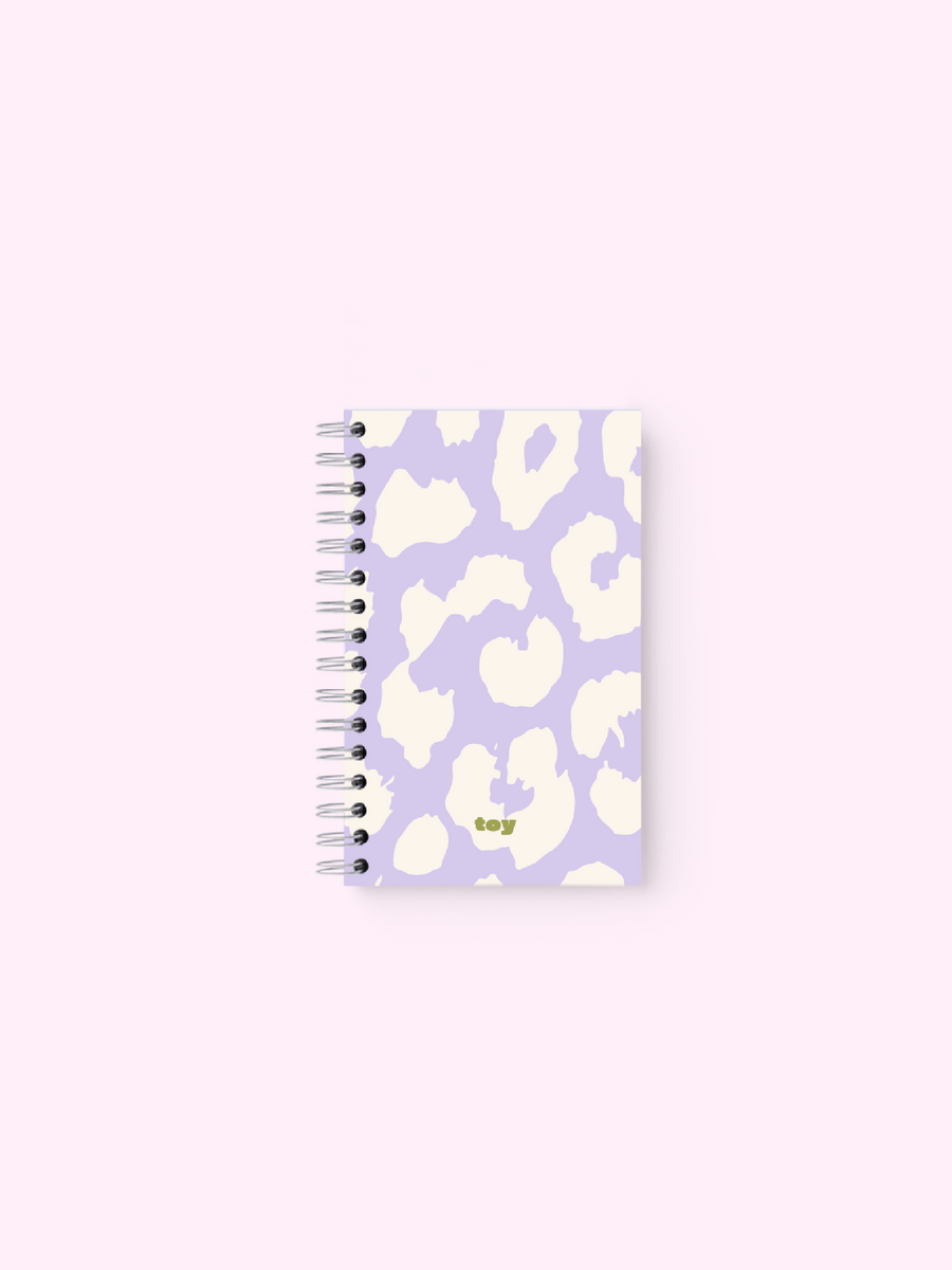 LITTLE NOTEBOOK ANIMAL PRINT LILA RAYADO – Toy Style - The Beautifiers